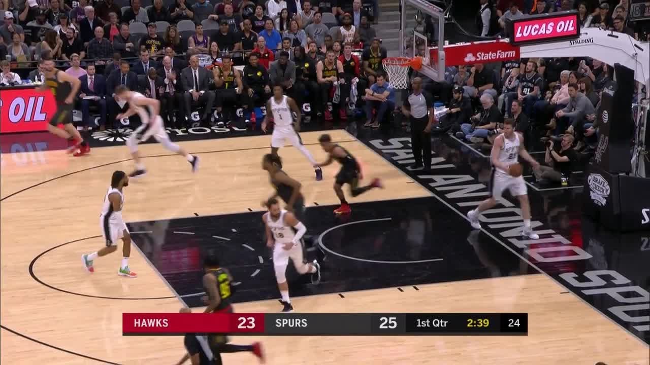 1st Quarter, One Box Video: San Antonio Spurs vs. Atlanta Hawks - YouTube
