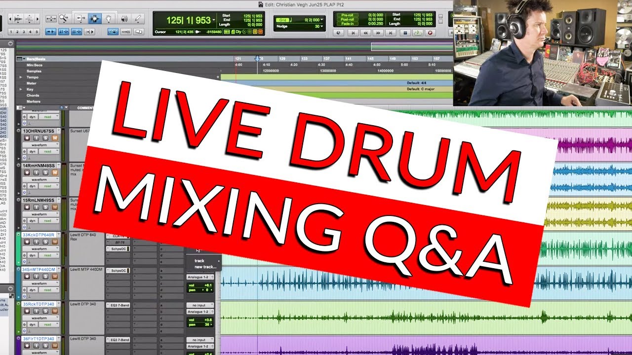 🥁Ask Me Anything About Mixing Drums in the Box | Live Mixing Q&A ...