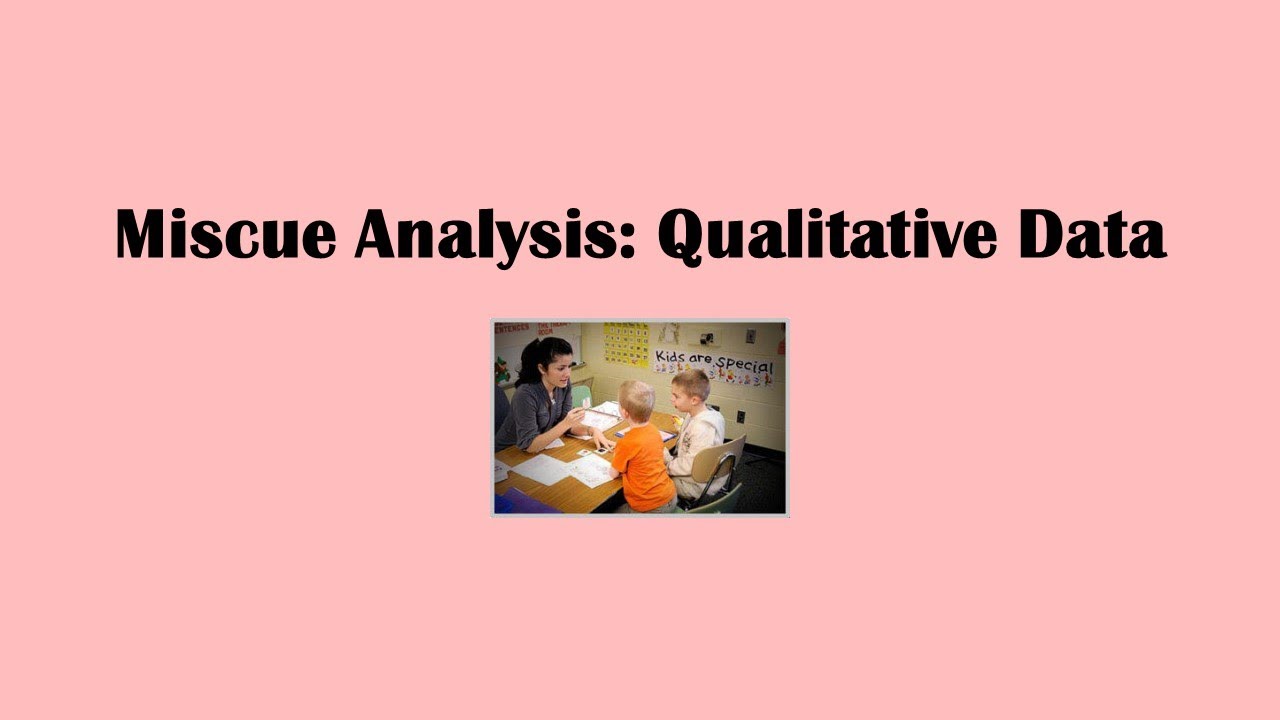 MISCUE QUALITATIVE ANALYSIS 2.4.B - YouTube