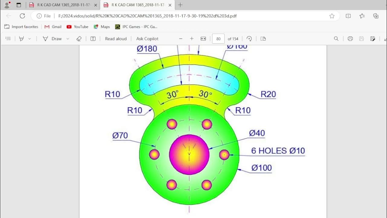 #NX CAD #exercise 3D modeling practice excercise forHole and Patten ...