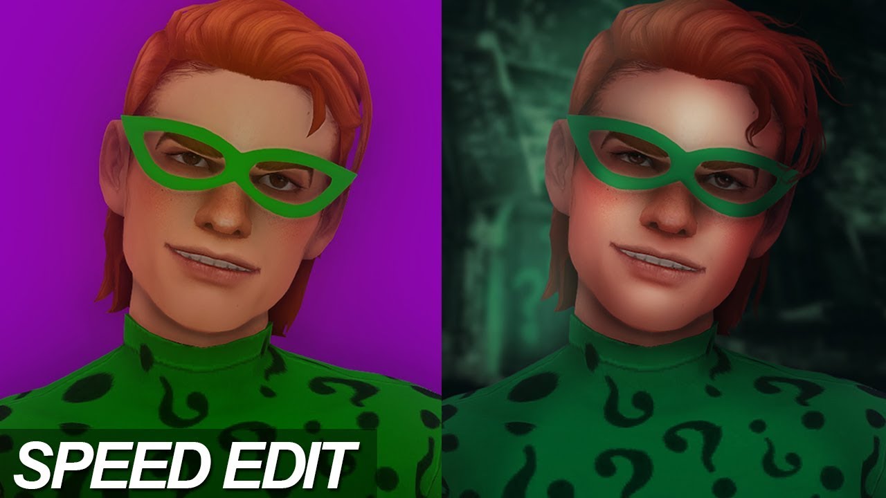 the riddler | the sims 4 speed edit - YouTube