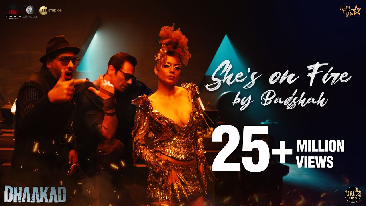 She's On Fire Song | Dhaakad | Kangana Ranaut, Arjun Rampal | Badshah ...