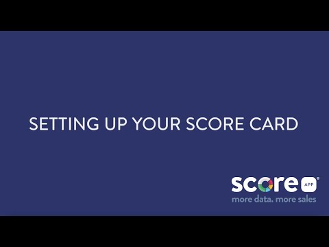 Setting up your FIRST Scorecard with ScoreApp
