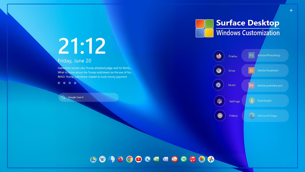 Microsoft Surface Desktop 2025 | New Style | New Theme for Windows 10 ...