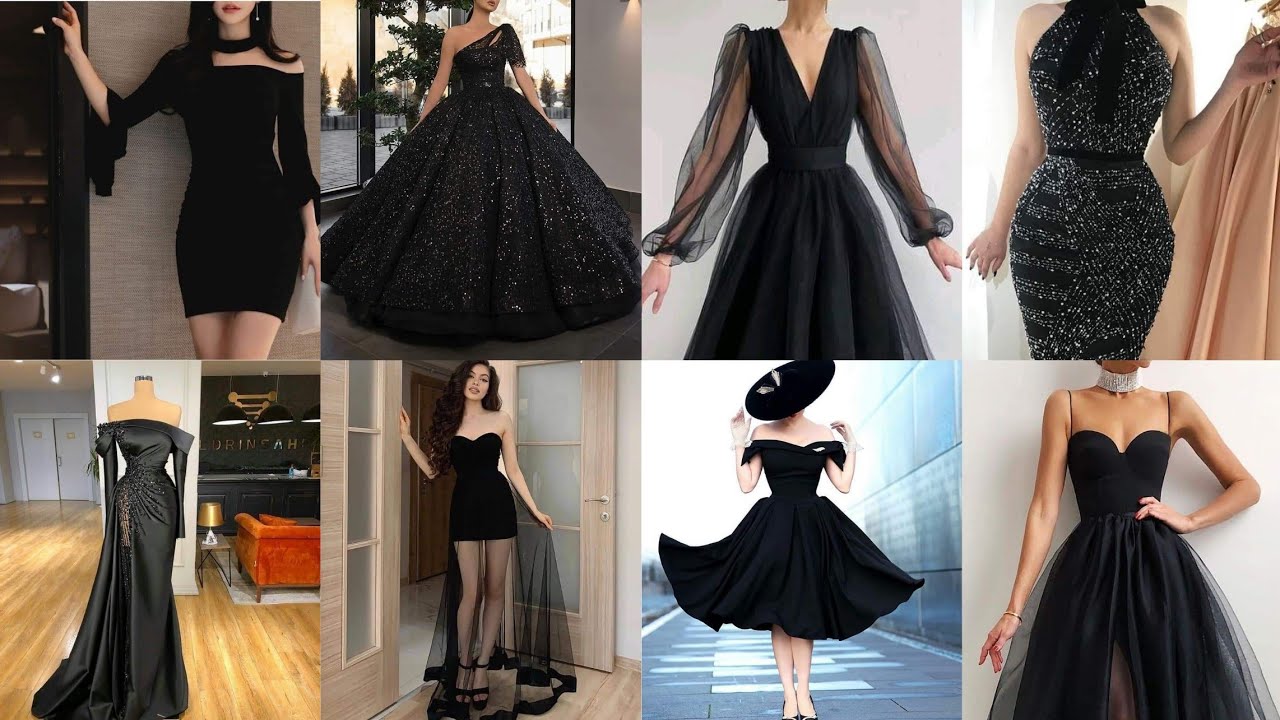 فساتين سهره2021 باللون الاسود فساتين سواريه2021black Evening Dresses Youtube