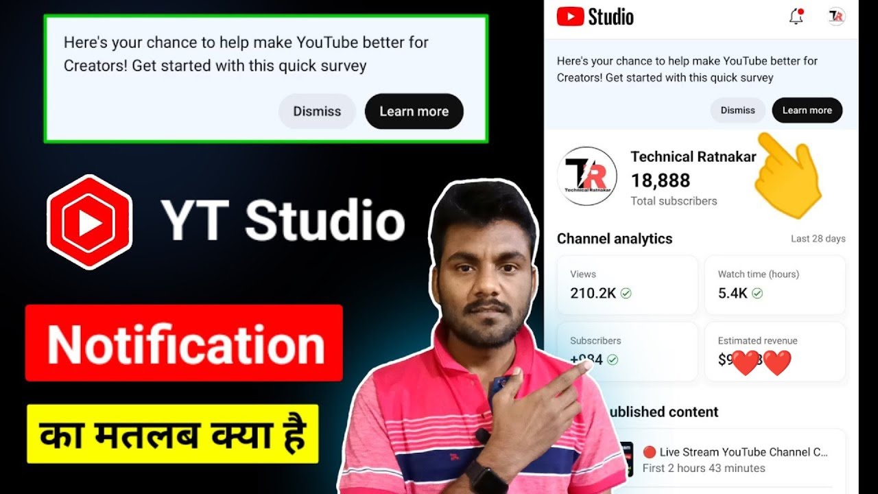 Heres Your Chance to Help Make YouTube Better for Creators Get Started With This Quick Survey ...