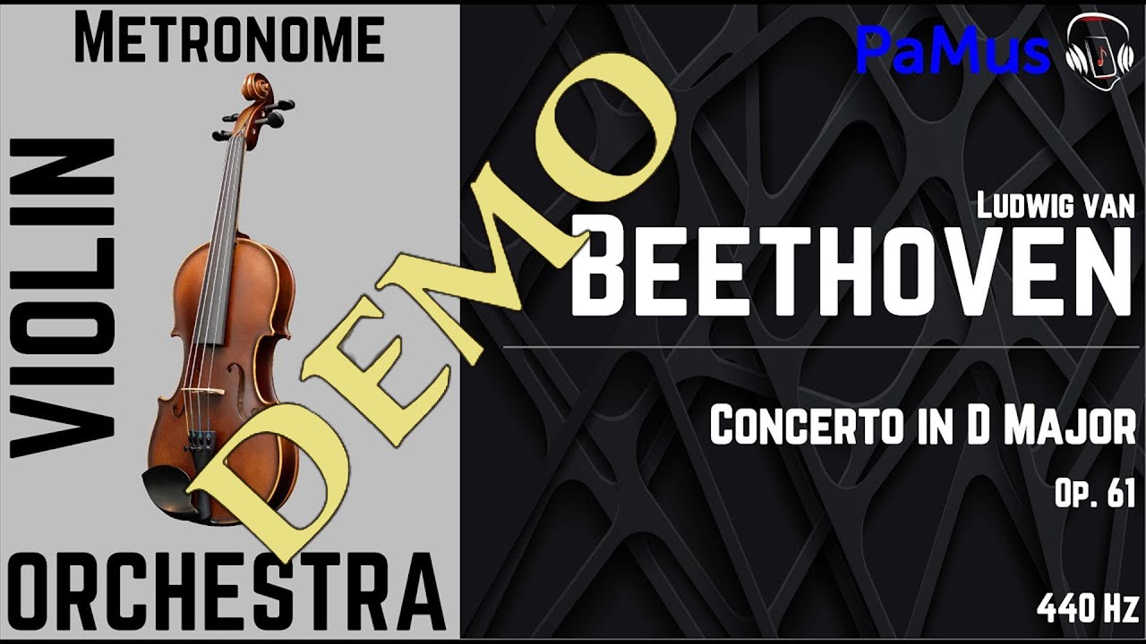Ludwig van Beethoven: Violin concerto in D major, Op. 61 orchestra ...