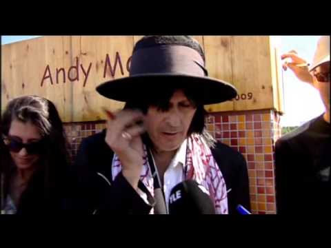 Andy McCoy memorial statue - YouTube