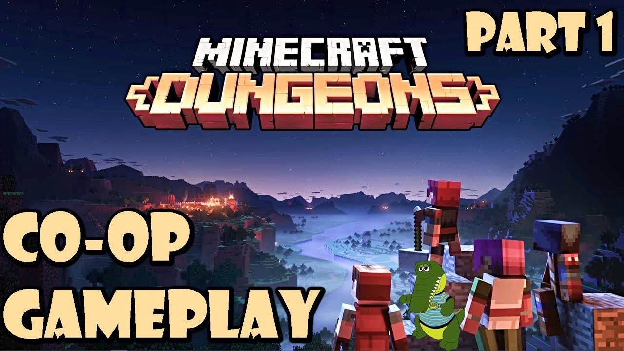 Minecraft Dungeons Coop Gameplay Walkthrough First Look - YouTube