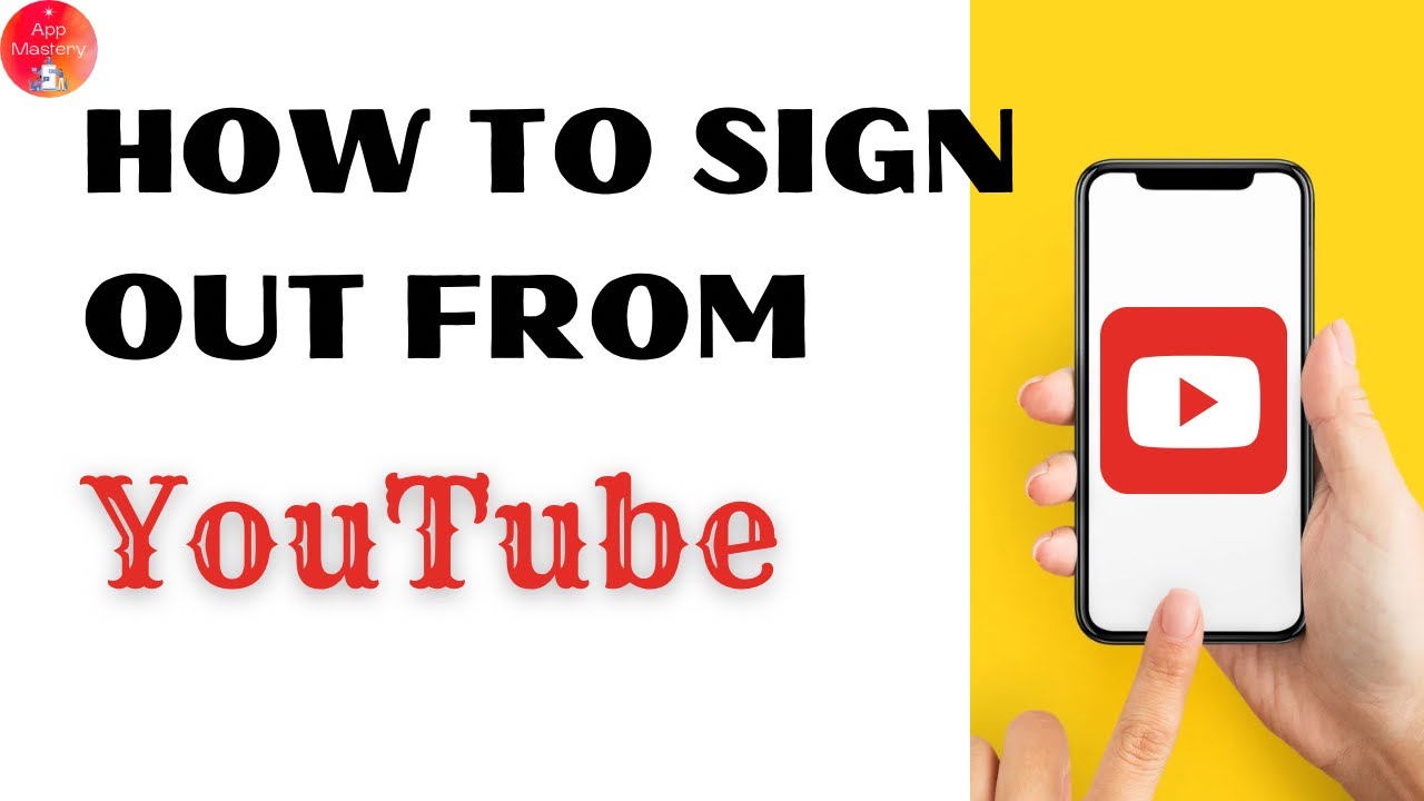 How To Sign Out YouTube Account (2023) - YouTube