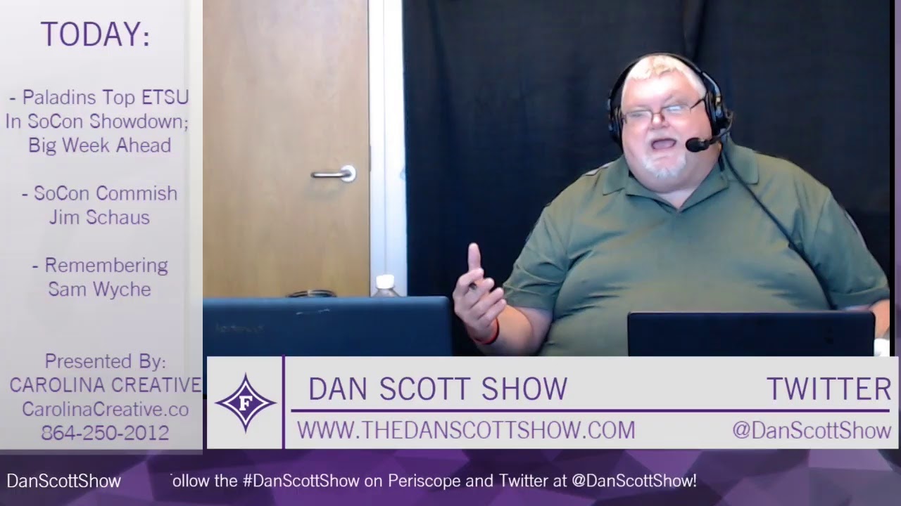 Dan Scott Show 1-5-20: Big Week For Furman Hoops; SoCon Commish Jim ...