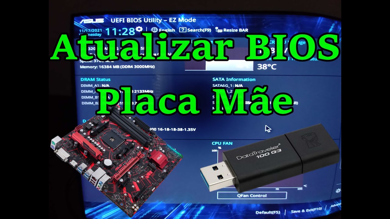 Como Atualizar BIOS da placa mãe com Pendrive - YouTube Como Atualizar BIOS da placa mãe com Pendrive - YouTube