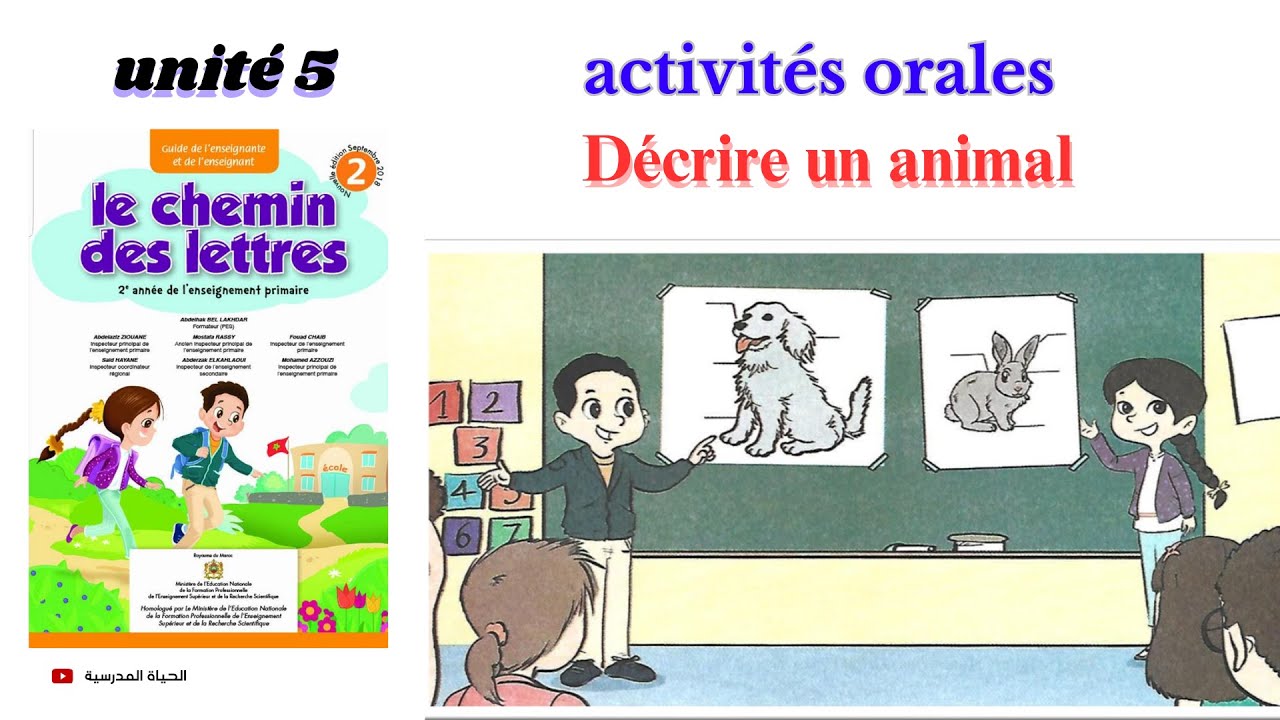activité orale : Décrire un animal / unité 5 / 2AEP - YouTube