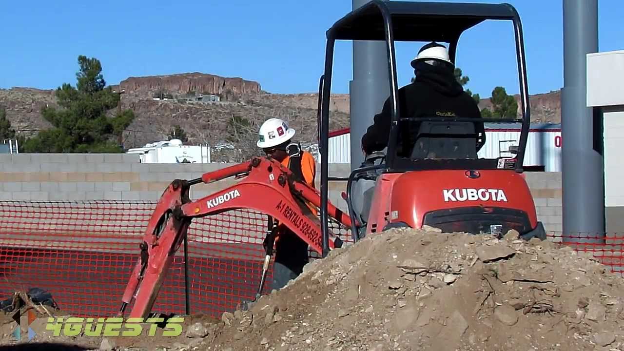 KUBOTA KX41-3V (Mini Compact Excavator) - YouTube