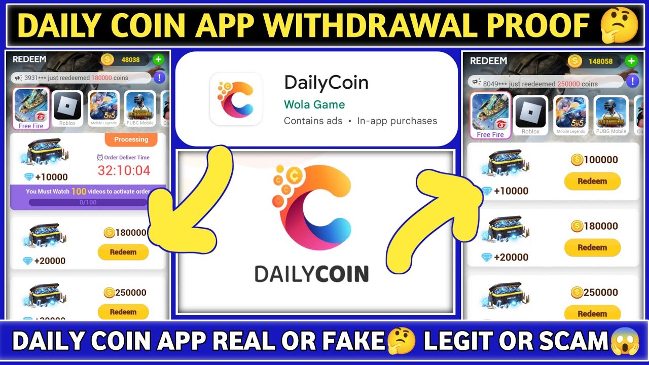 DailyCoin App Withdrawal Proof॥Daily Coin App Real Or Fake॥Daily Coin ...