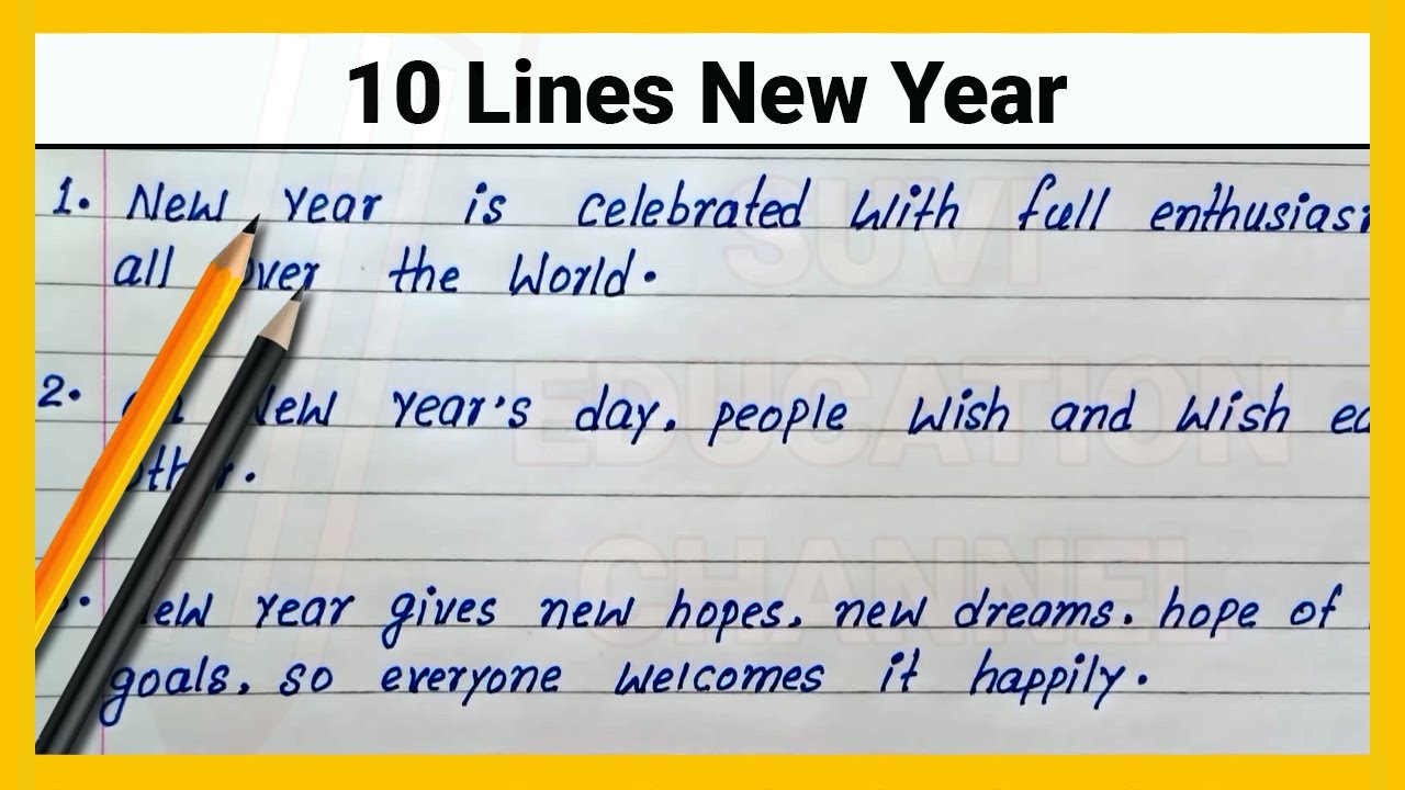 10 lines essay on New Year | Ten points on New Year English Paragraph ...