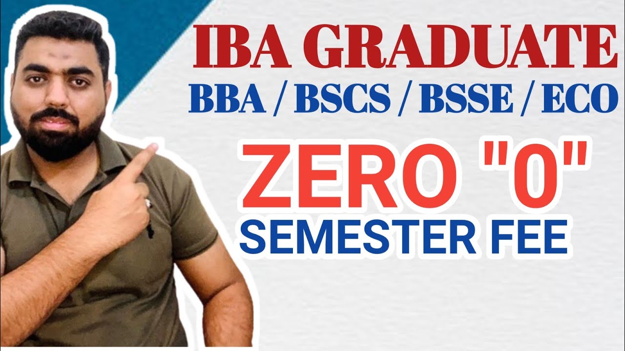 FREE EDUCATION IN IBA #iba #education #nthp - YouTube