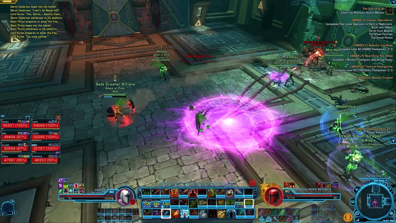 SWTOR Revanite Commanders HM Temple Of Sacrifice - YouTube