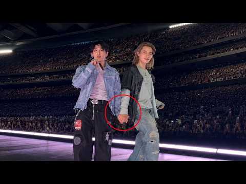 Full Fancam🔴A sweet moment when Jungkook said “I love you” to Jimin on stage in Madrid
