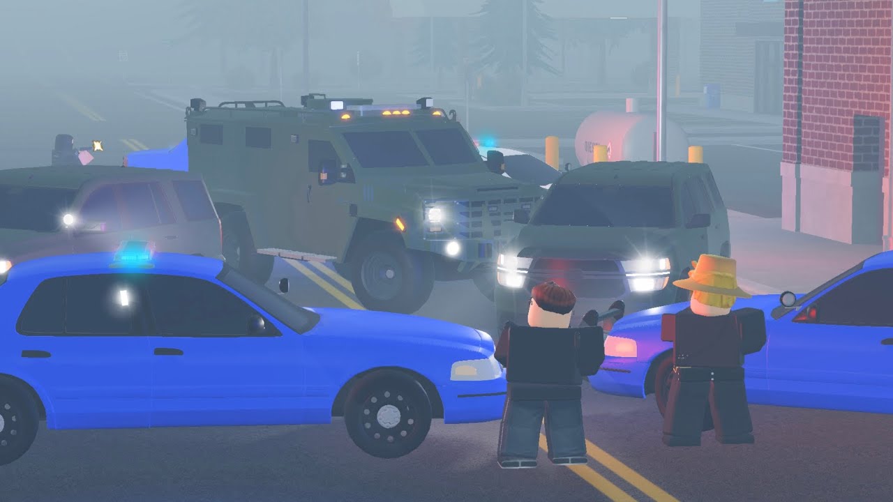 Fake Police AMBUSH Military ESCORT! - ER:LC - YouTube