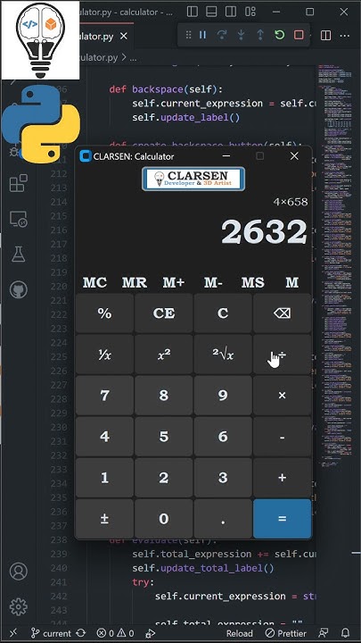Python Calculator Shorts Python Calcutator Python Calculator Youtube