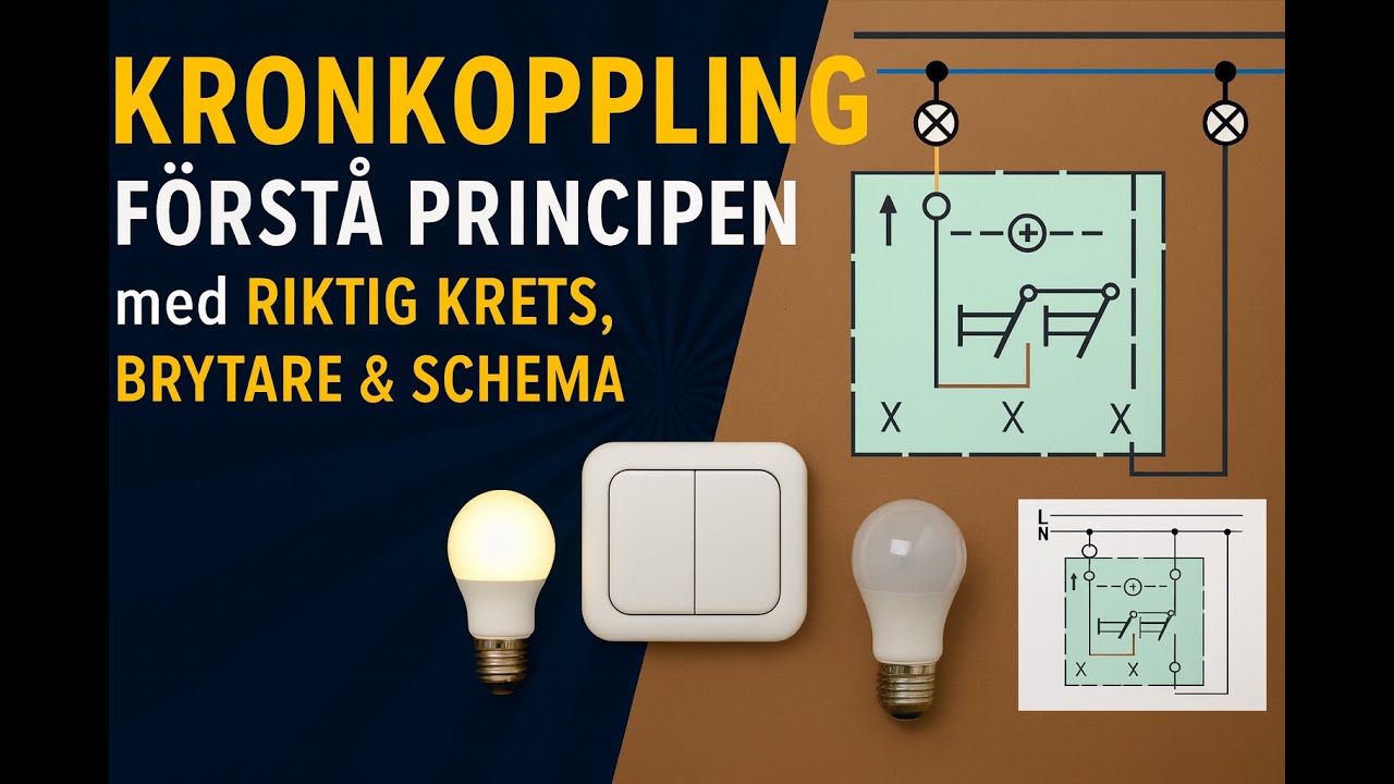 Kronkoppling – Förstå Principen med Riktig Krets, Brytare & Schema ...