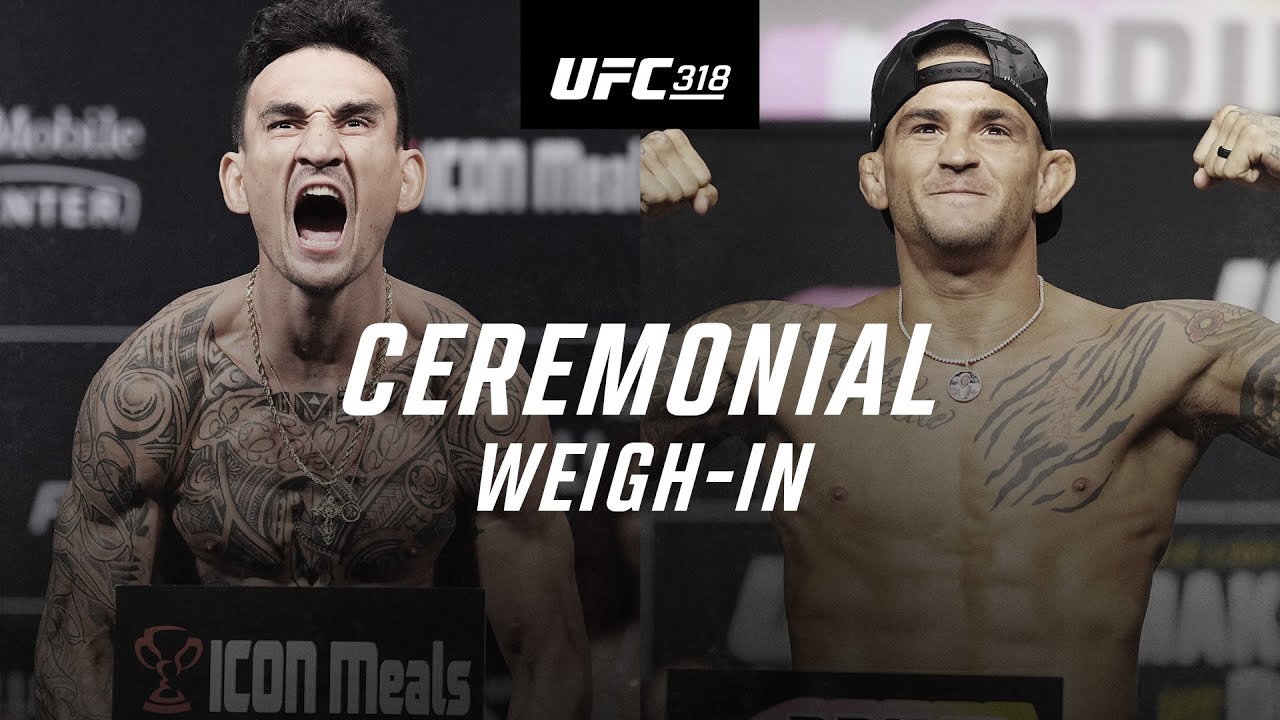 Video: UFC 318 ceremonial weigh-ins live stream