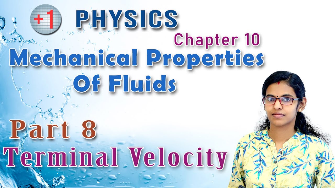 Terminal Velocity//Chapter 10 Part 8 Mechanical Properties Of Fluid ...