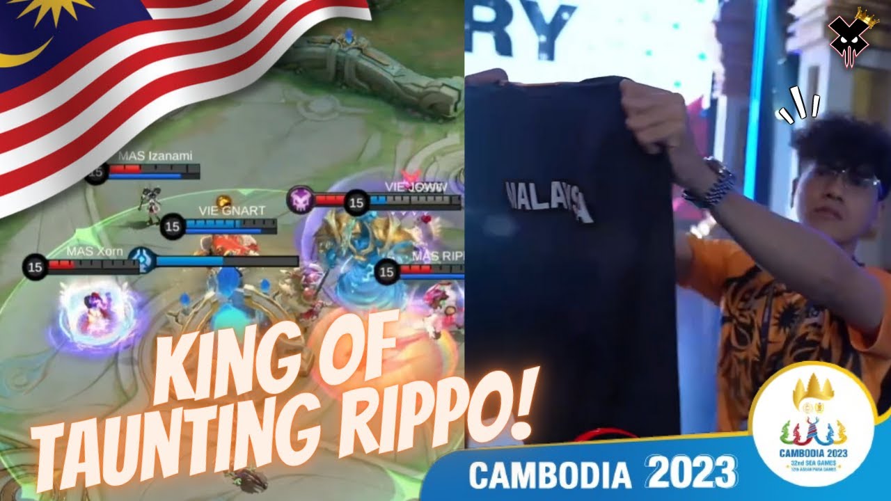 SEA GAME KEMBOJA 2023 | RIPPO DAH TAK BOLEH TAHAN! RAJA TAUNTING LEPAS ...