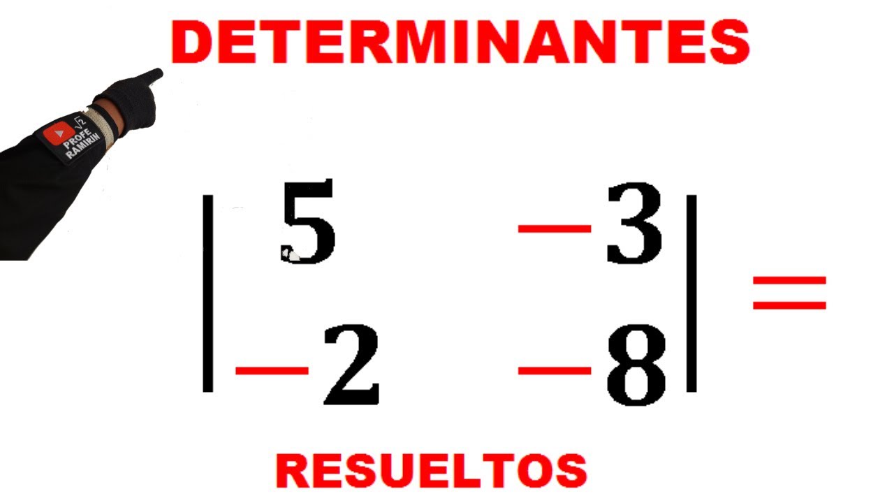 Determinantes 2x2 | Determinantes de 2do orden - YouTube