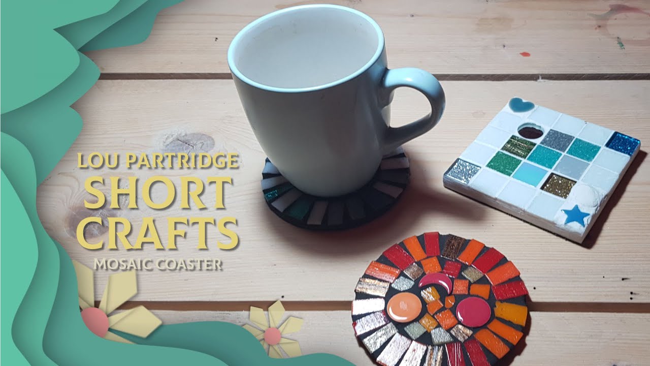 Lou Partridge Artist - Mosaic Coaster - YouTube