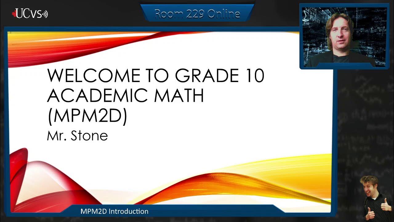 Welcome to Grade 10 Academic Math! - YouTube