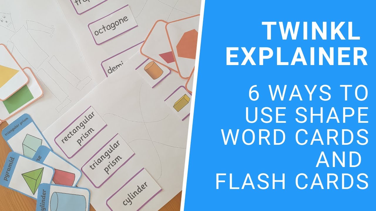 6 Ways to Use Shape Word and Flash Cards - YouTube