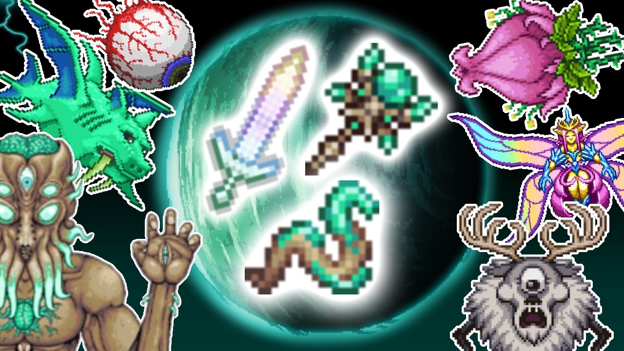 3 Best Summon Weapons At Once vs ALL Bosses (Legendary Mode) - Terraria ...
