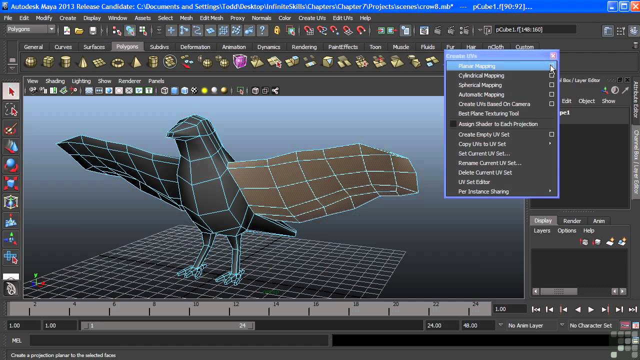 Maya 2013 Tutorial | UV Mapping - YouTube