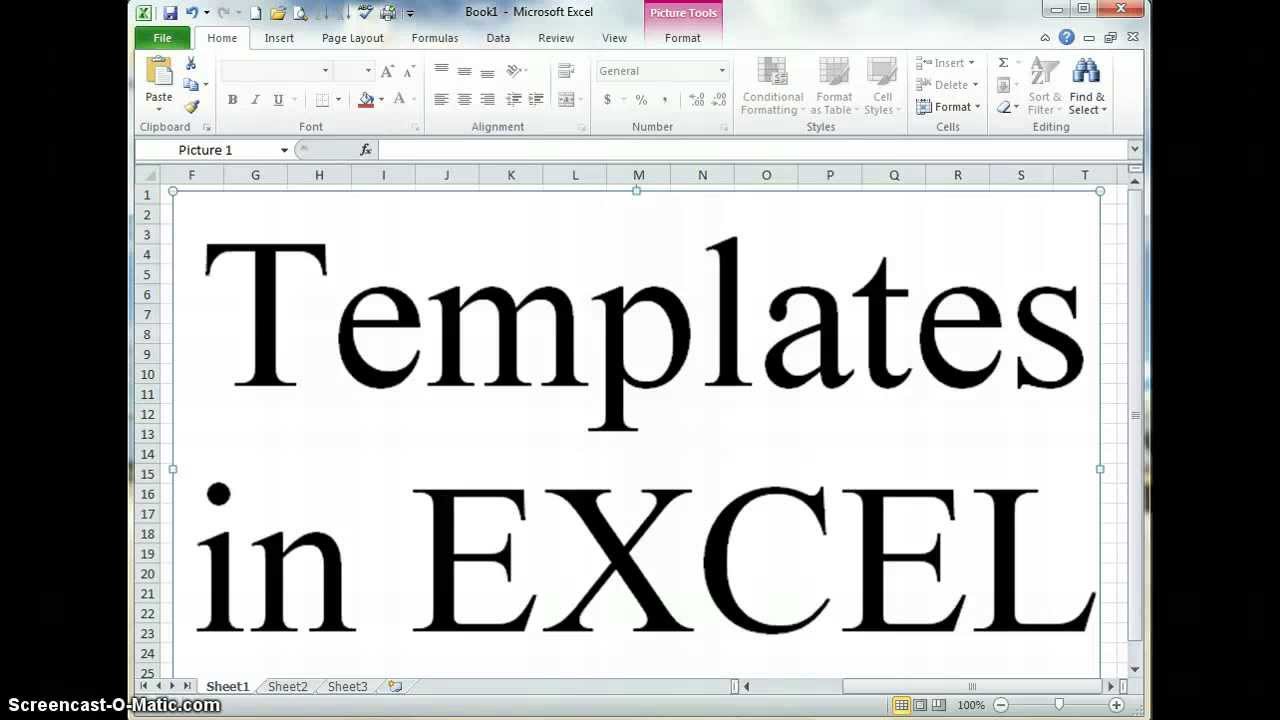 Templates in Excel - YouTube