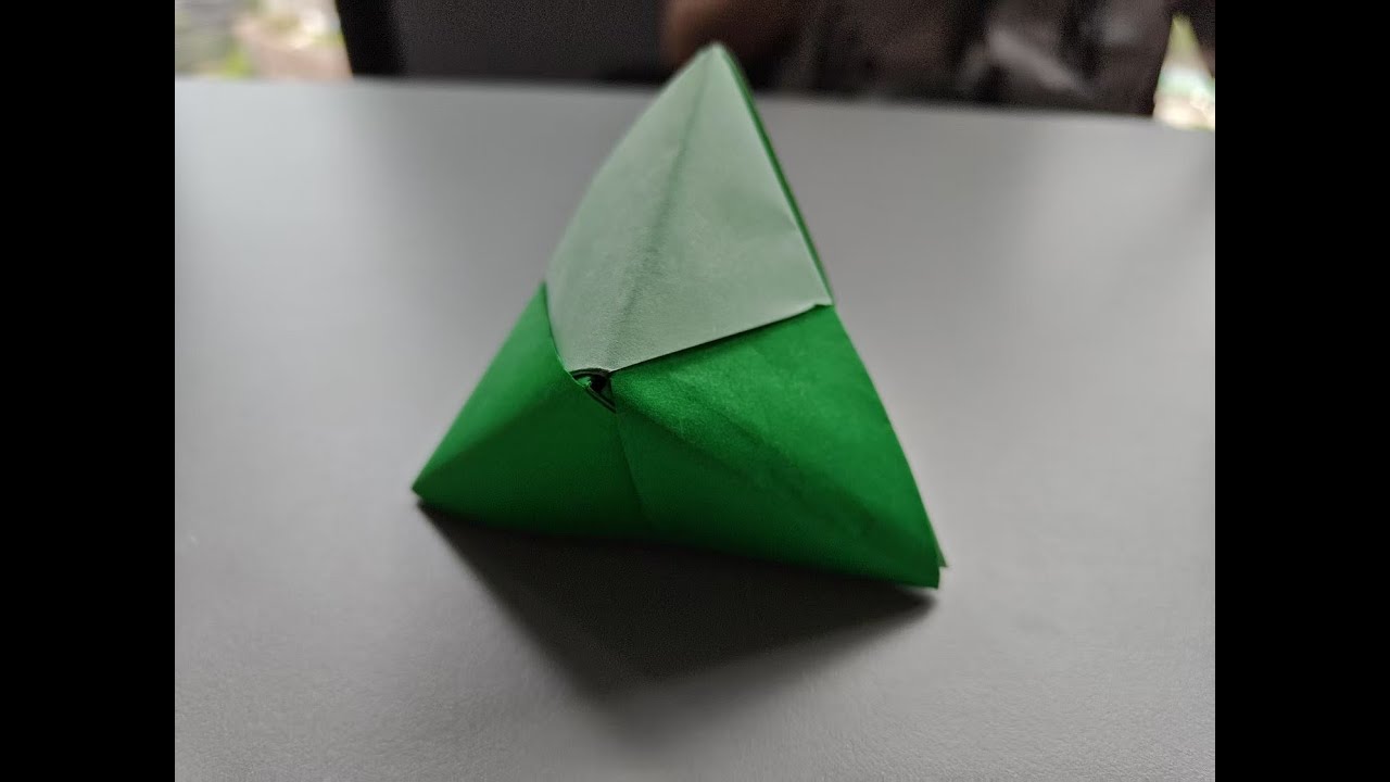 How to fold a paper zongzi？ - YouTube