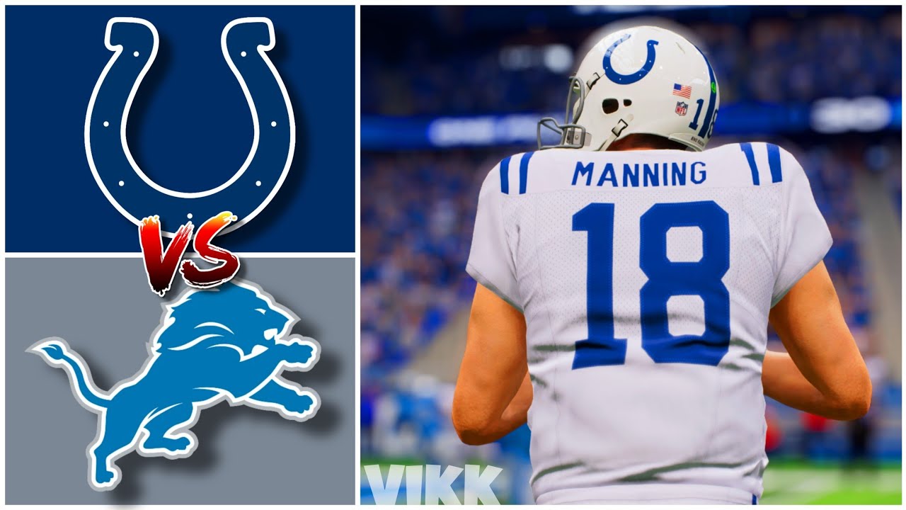 Colts vs Lions Simulation (Madden 24 Legends Roster) - YouTube