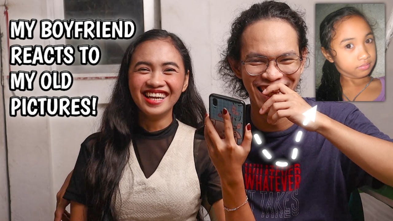 MY BOYFRIEND REACTS TO MY CRINGIEST PHOTOS! | Camille Velasco - YouTube