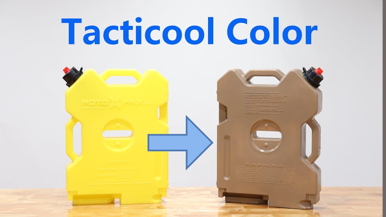 How to paint your Diesel Rotopax Desert Tan or Coyote Brown - YouTube