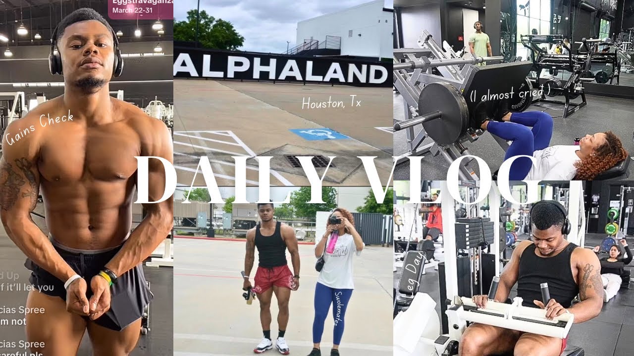 DAY IN THE LIFE: My bodybuilder Husband takes me through a leg day at ...