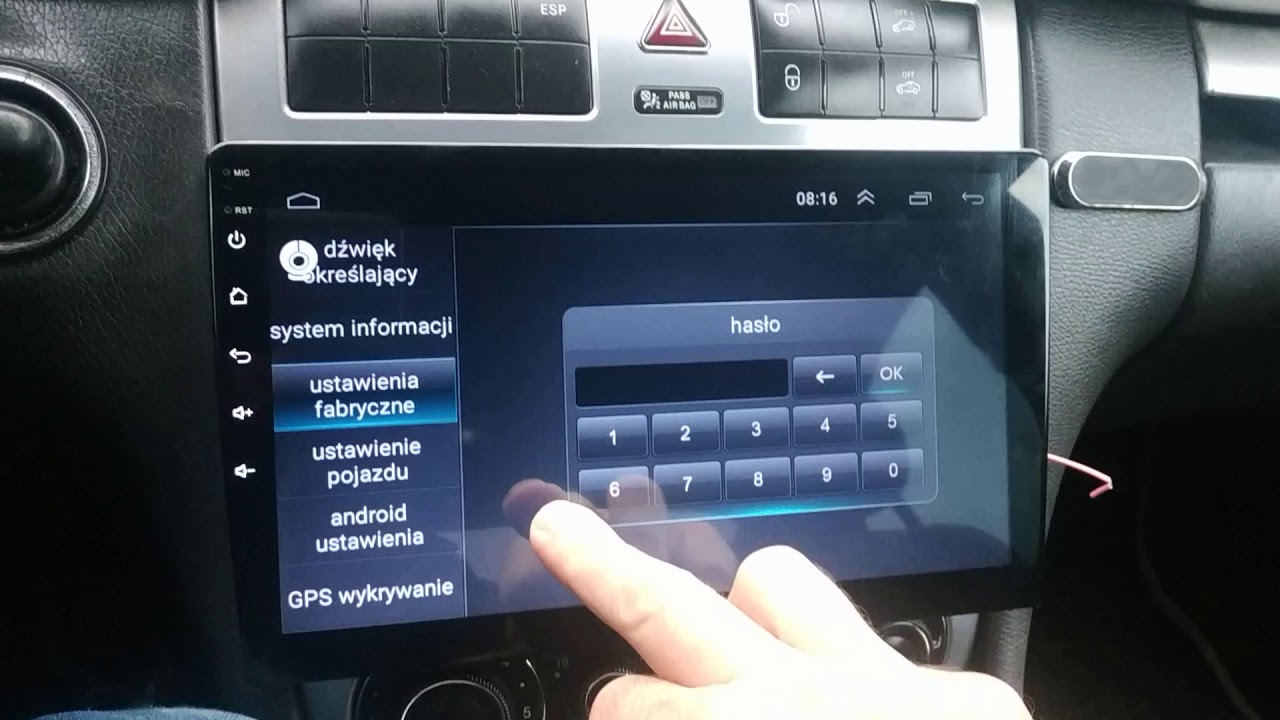 Rozkalibrowany touchpad radio android - YouTube