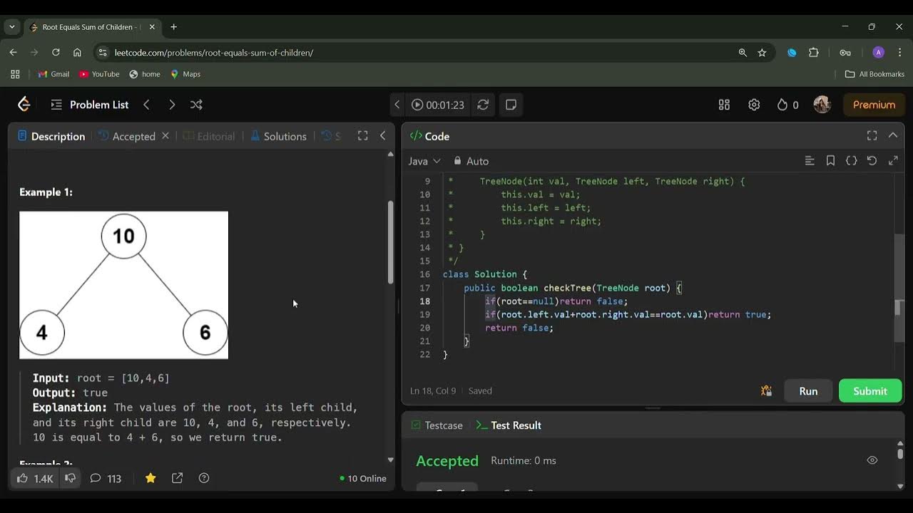 Root Equals Sum of Children - YouTube
