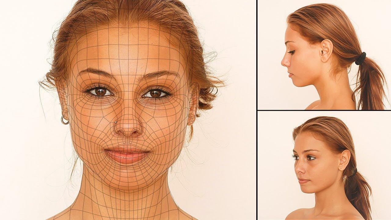 Female Face Uv Texture