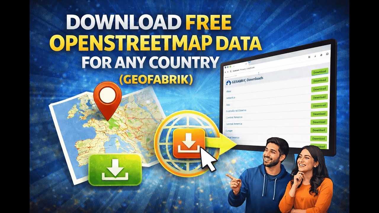 Download FREE OpenStreetMap Data for any Country (Geofabrik) - YouTube