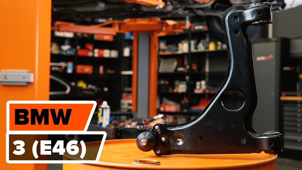 How to change wishbone bushes BMW E46 Touring [TUTORIAL AUTODOC] - YouTube