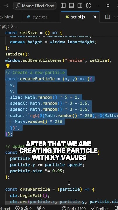Easy Mouse Effect 1 Line Of Html And Some Css And Javascript Coding Webdev Htmlcssjavascript