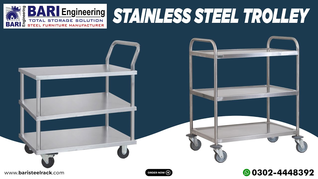Stainless Steel Trolley in Pakistan | #stainlesssteeltrolley # ...
