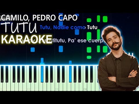 Tutu - Camilo, Pedro Capo - Piano Karaoke Letra / Tutorial Cover ...