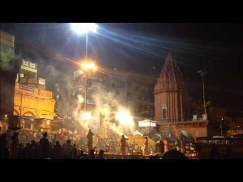 THE GANGA AARTI AT VARANASI